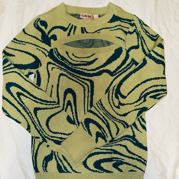Buckle | Sweaters | Willow And Root Green Cut Out Sweater | Poshmark